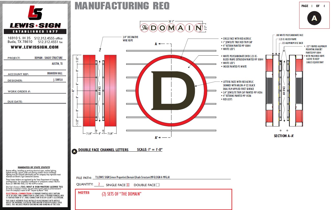 Lewis Sign - Quality Signs on Time and on Budget